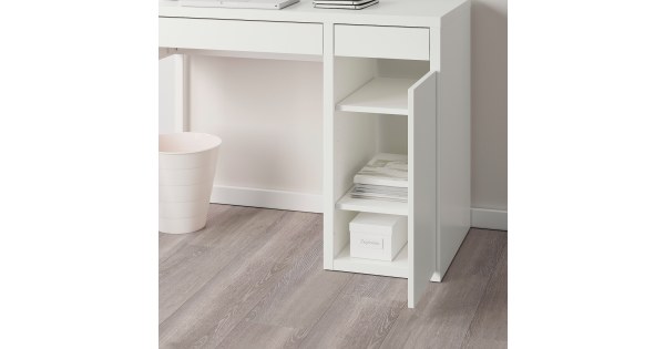 Ikea white desk with shelves store